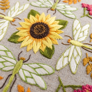 Four Seasons Embroidery Pattern Bundle, Seasonal Samplers, Botanical ...