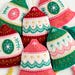 Felt Christmas Bells Embroidery Pattern, Set of Six DIY Holiday ...
