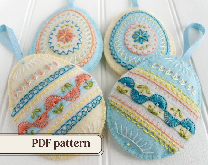 Bunny & Flowers Stick and Stitch Embroidery Pattern, Easter Rabbit ...