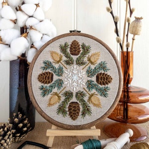 Winter Hand Embroidery Pattern, Winter Sampler PDF Pattern, Winter ...