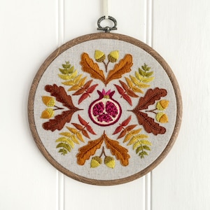 Autumn Hand Embroidery Pattern, Fall Sampler PDF Pattern, Embroidery ...