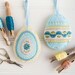 Embroidered Felt Easter Eggs PDF Pattern Easter Egg - Etsy