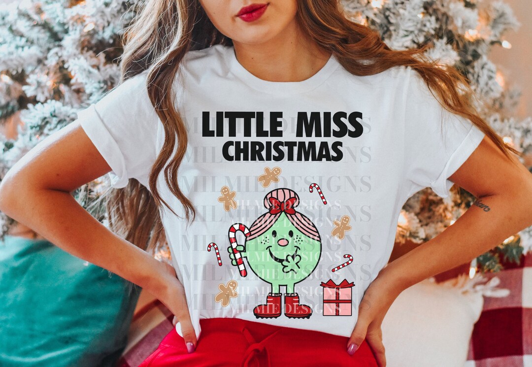 Little Miss Christmas T-shirt, Christmas Shirt, Retro Holiday Shirt ...