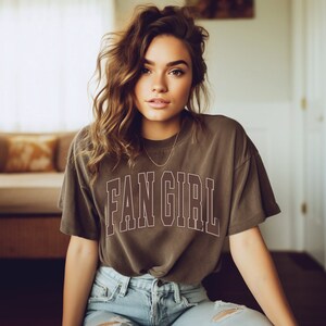 Fan Girl T-shirt, Football Shirt, Women's Football Tee, Fall Clothing ...