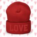 LOVE Beanie, Valentine's Day, Valentine's Day Gifts, Women's Hats, Love ...