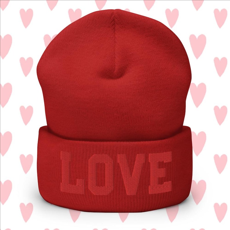 LOVE Beanie, Valentine's Day, Valentine's Day Gifts, Women's Hats, Love ...