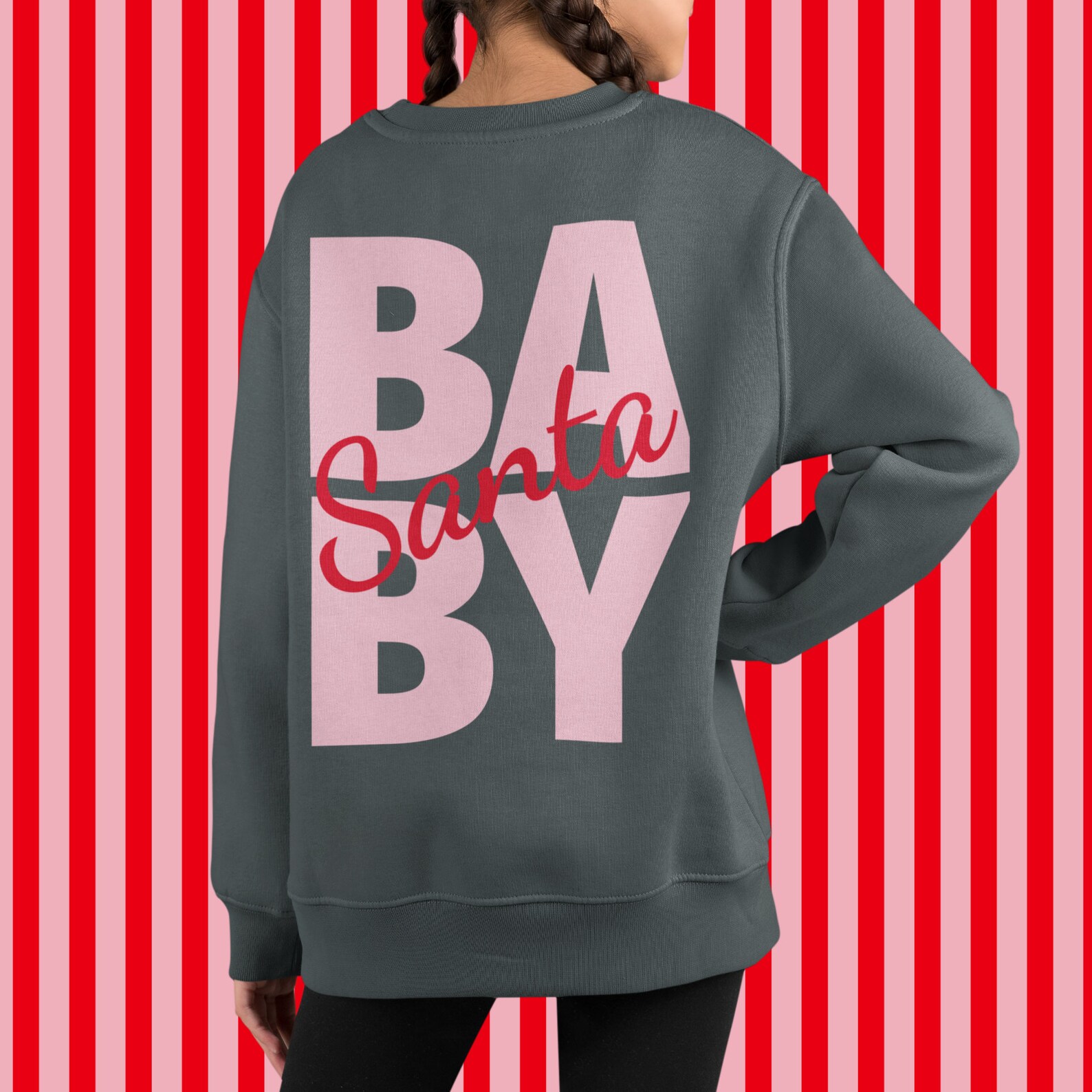 Santa Baby Sweatshirt, Christmas Shirt, Santa Claus Shirt, Women's ...