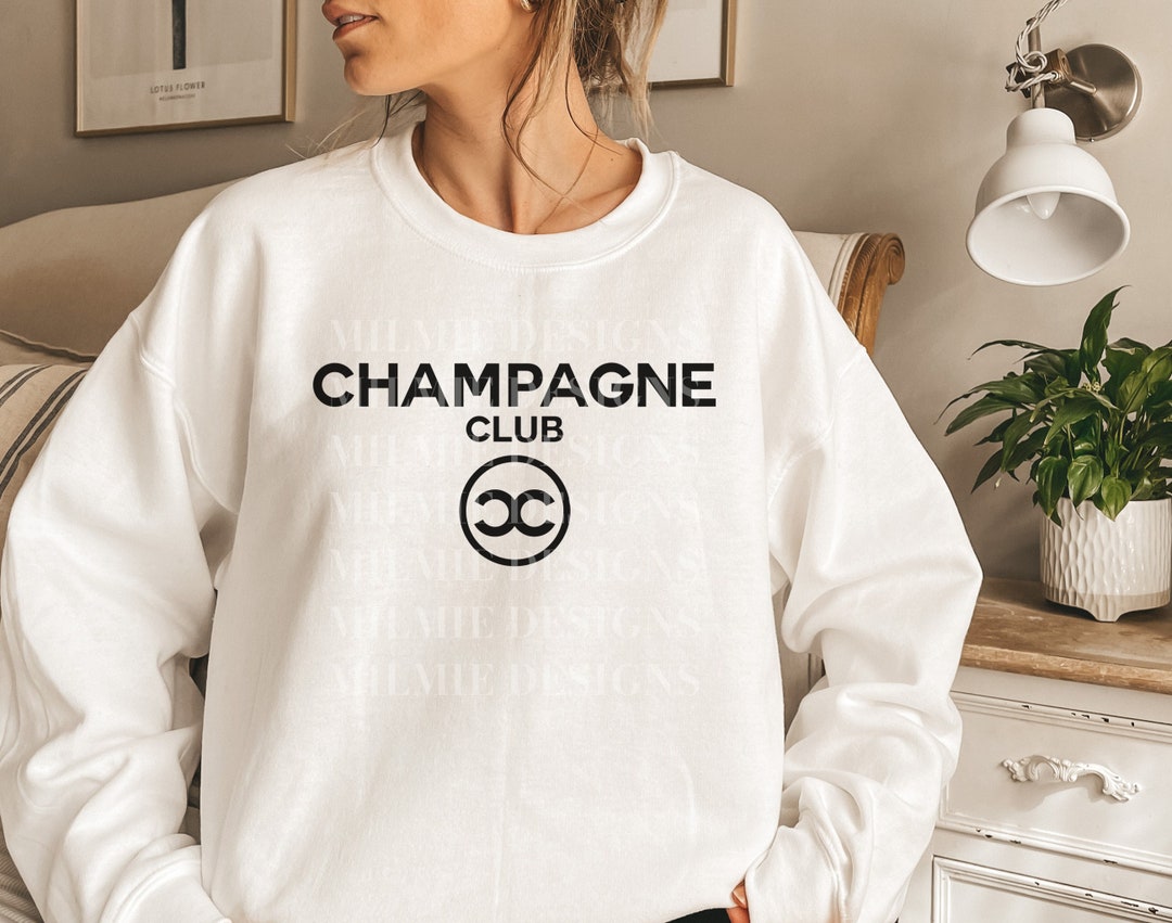 Champagne Club Sweatshirt, Women's Trendy Sweatshirt, New Years ...