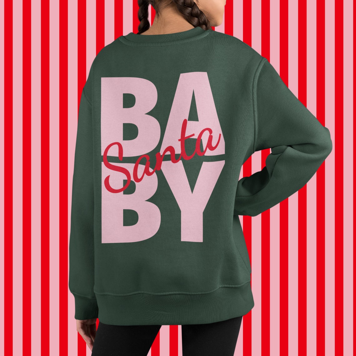 Santa Baby Sweatshirt, Christmas Shirt, Santa Claus Shirt, Women's ...