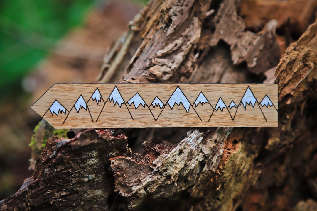 Bookmark, Mountain Bookmark, Wood Bookmark, Mountain Accessories ...