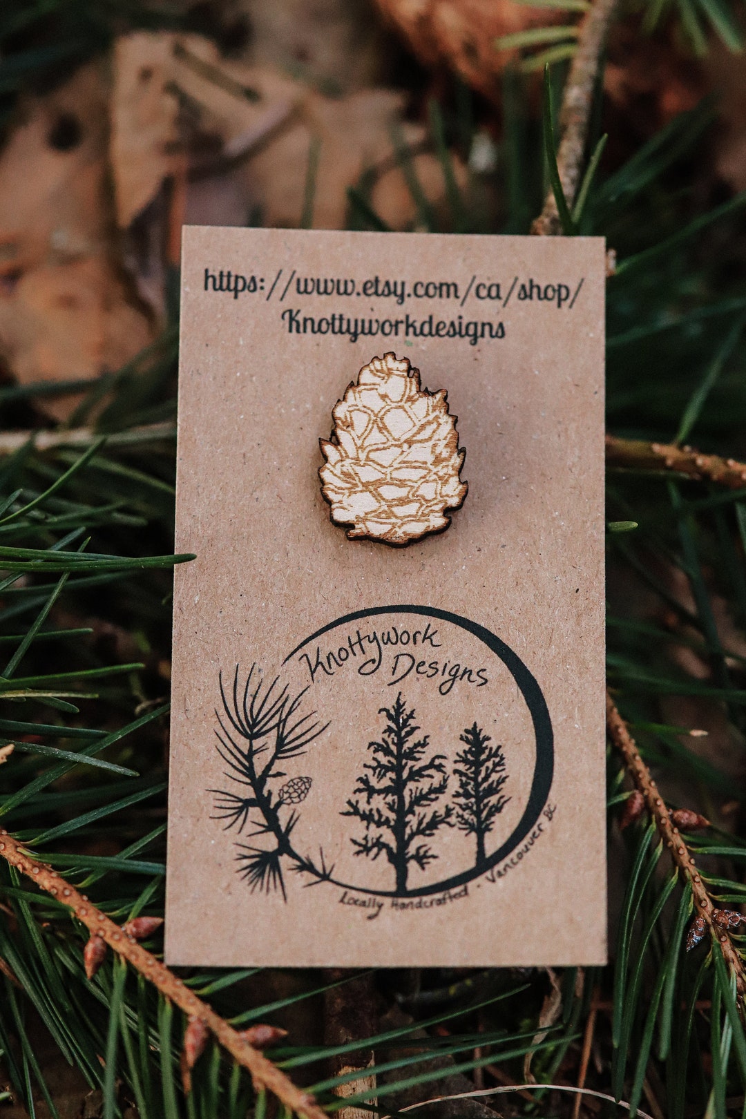 Pinecone Pins, Nature Pin, Pinecone, Nature Pins, Nature Lover ...
