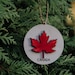 Canada Ornament, Maple Leaf Ornament, Wood Canada Ornament, Canadian ...