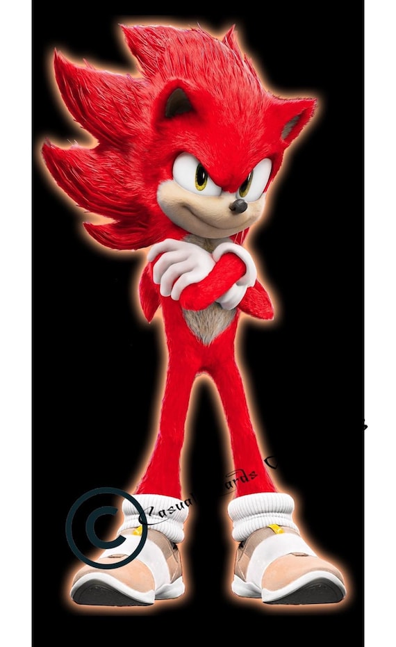 Sonic the Hedgehog Red Iron on T-shirt Transfer Print Free P&P - Etsy