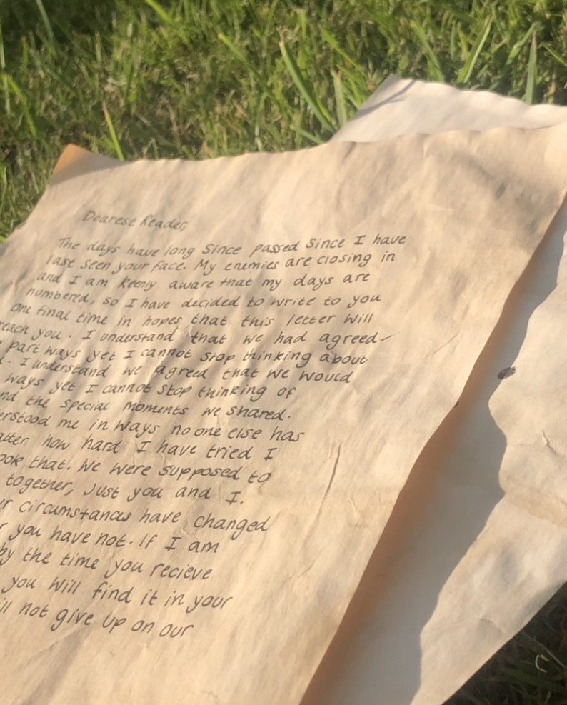 Personalised Letter From Fictional Character - Etsy