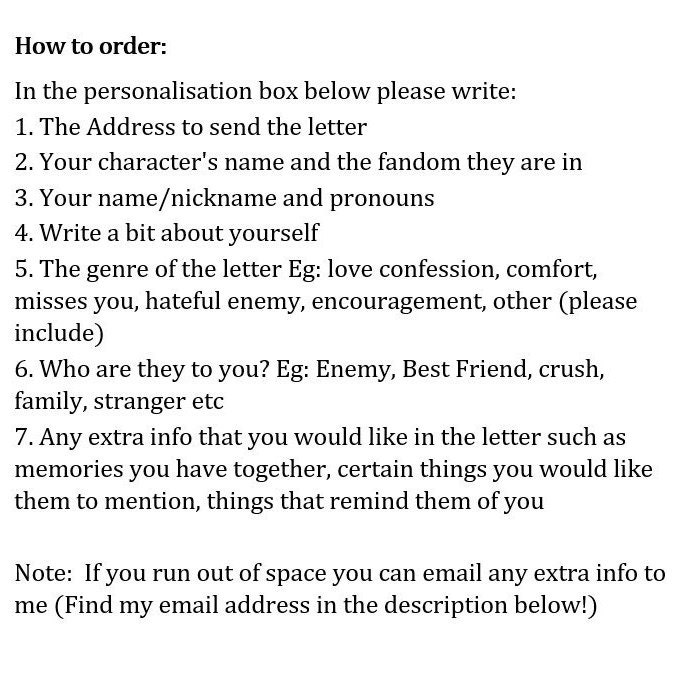 Personalised Letter From Fictional Character - Etsy