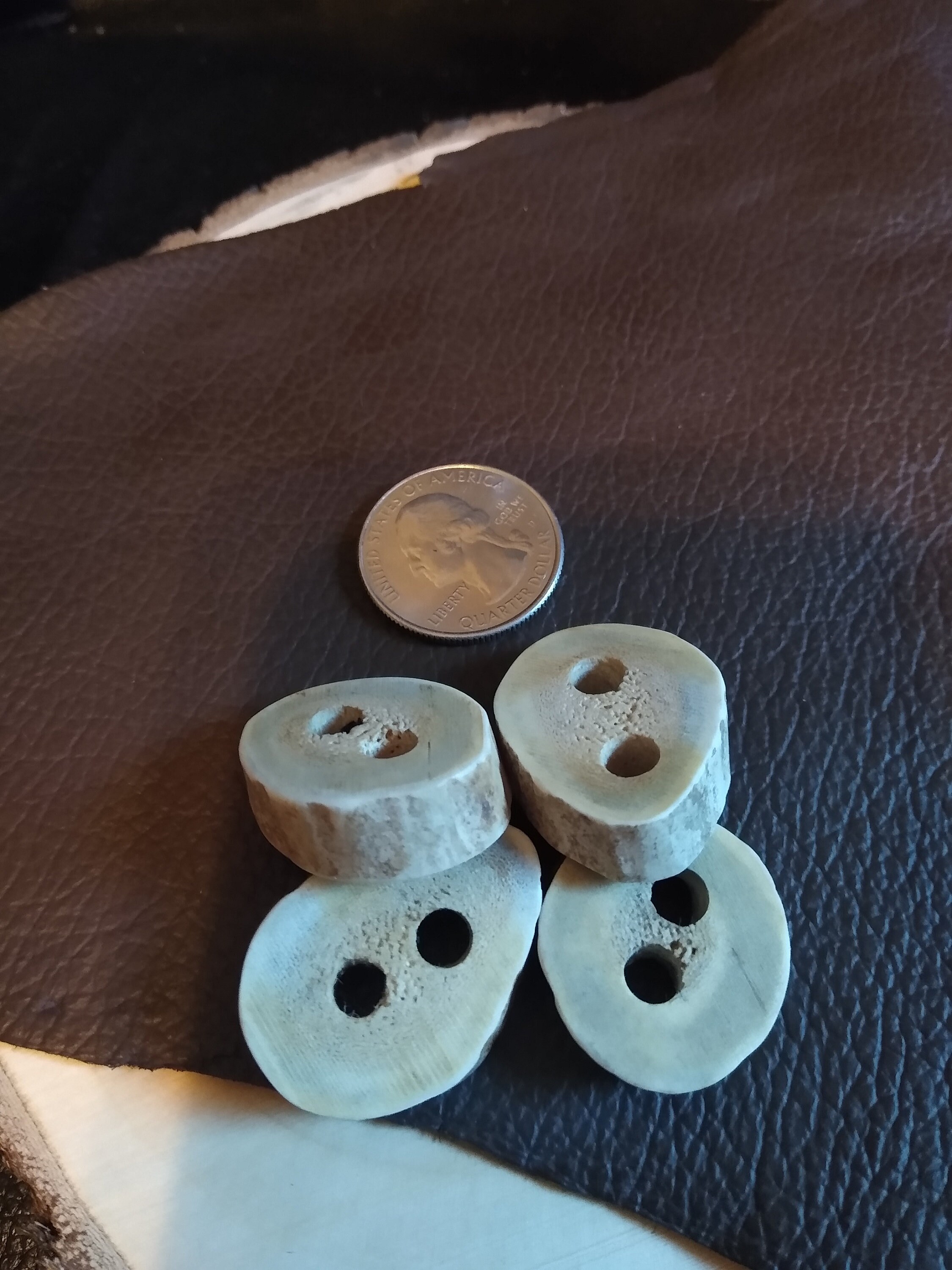 Antler Buttons Real Whitetail Deer Antler Buttons Button - Etsy