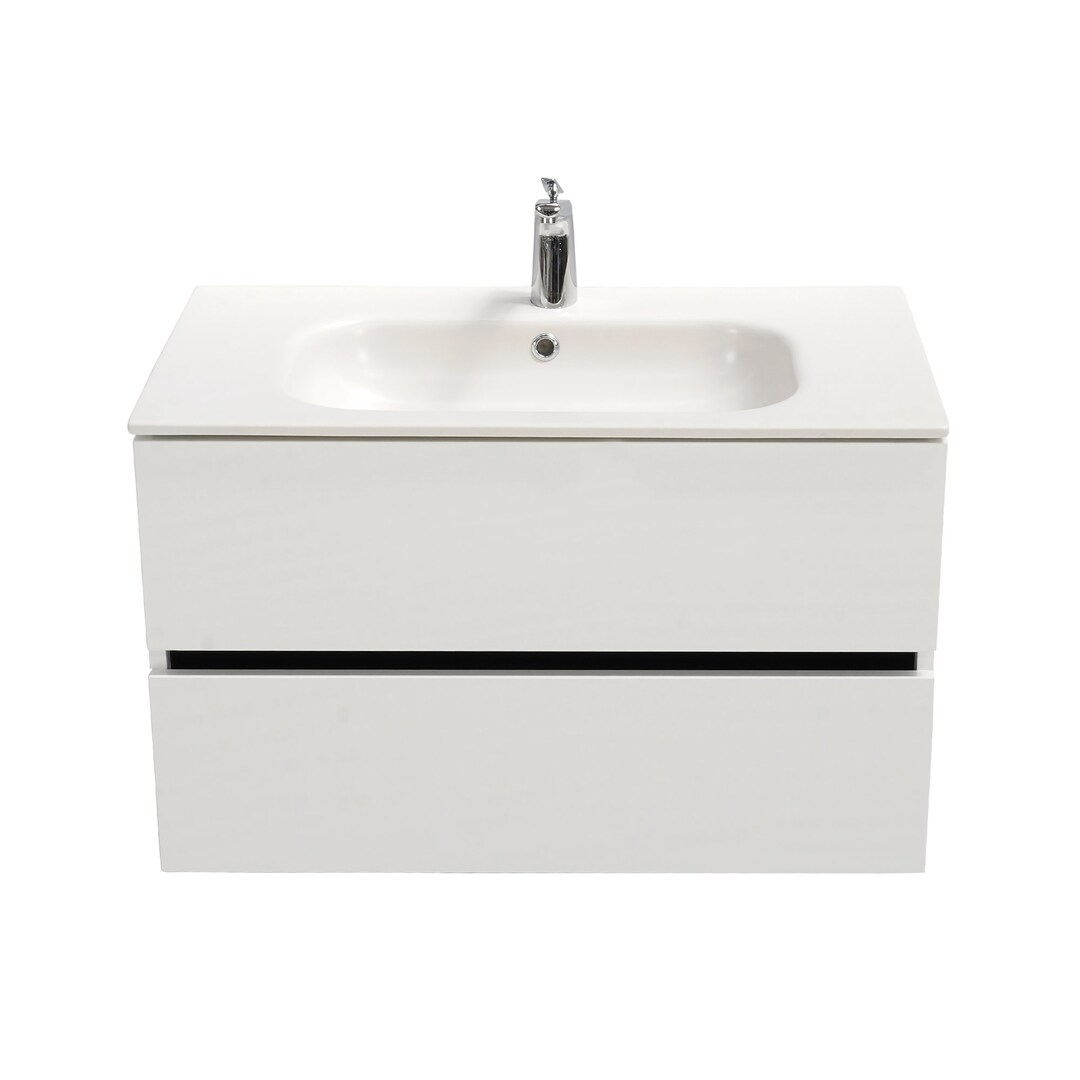 Veneto High Gloss White Bathroom Vanity - Etsy