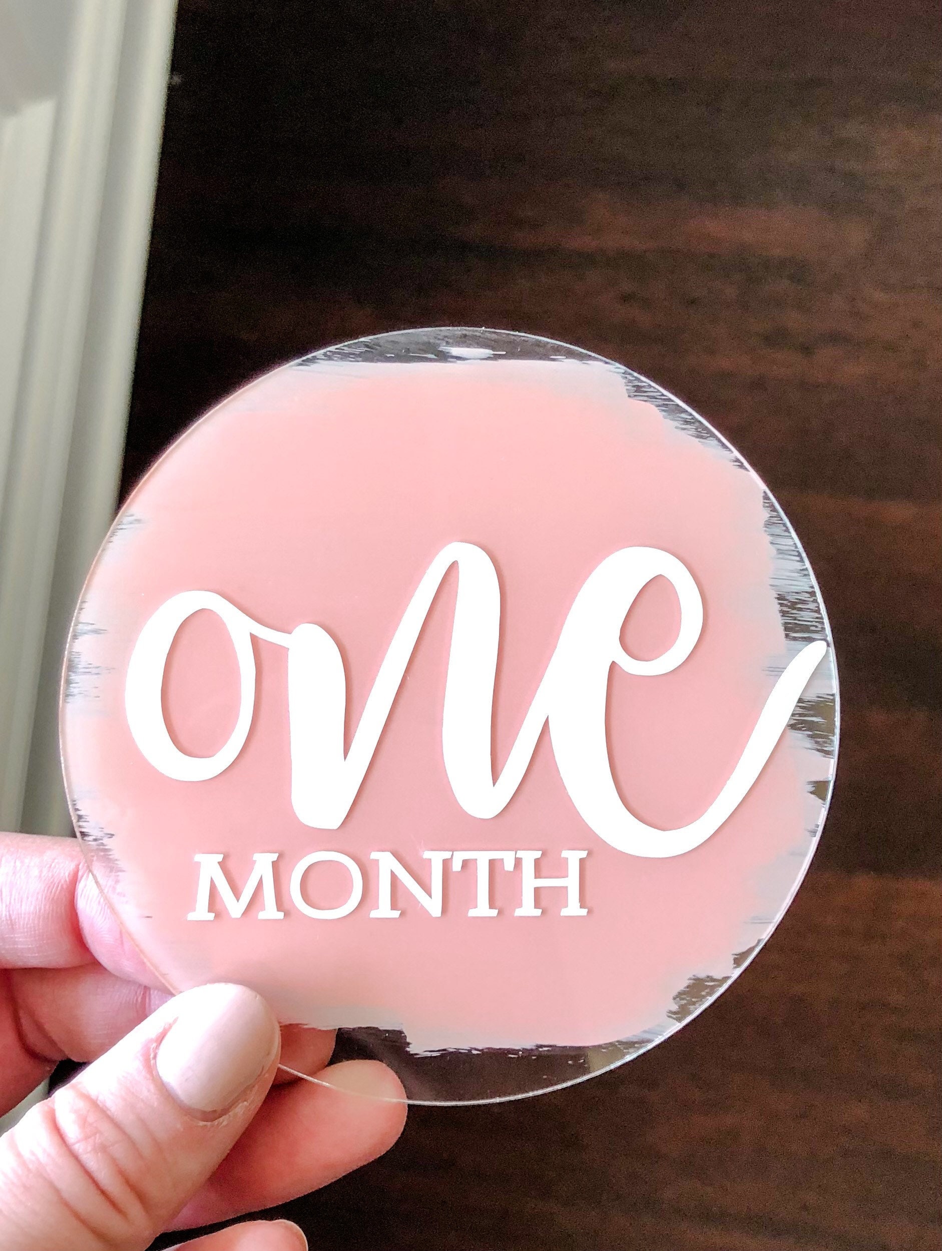 Monthly Milestone Markers Acrylic Milestone Signs Acrylic - Etsy