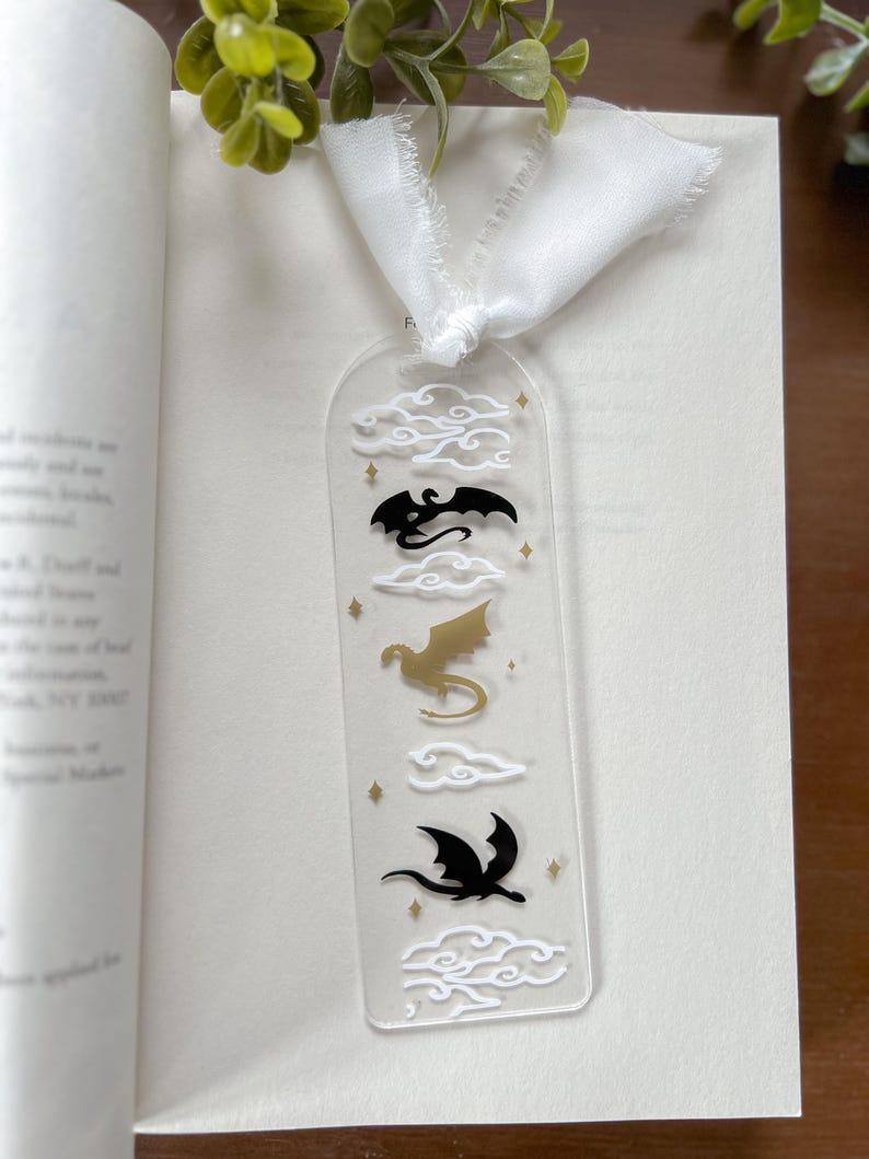 Trendy Acrylic Bookmark, Bookish Gift, Book Club Gift, Cute Acrylic ...