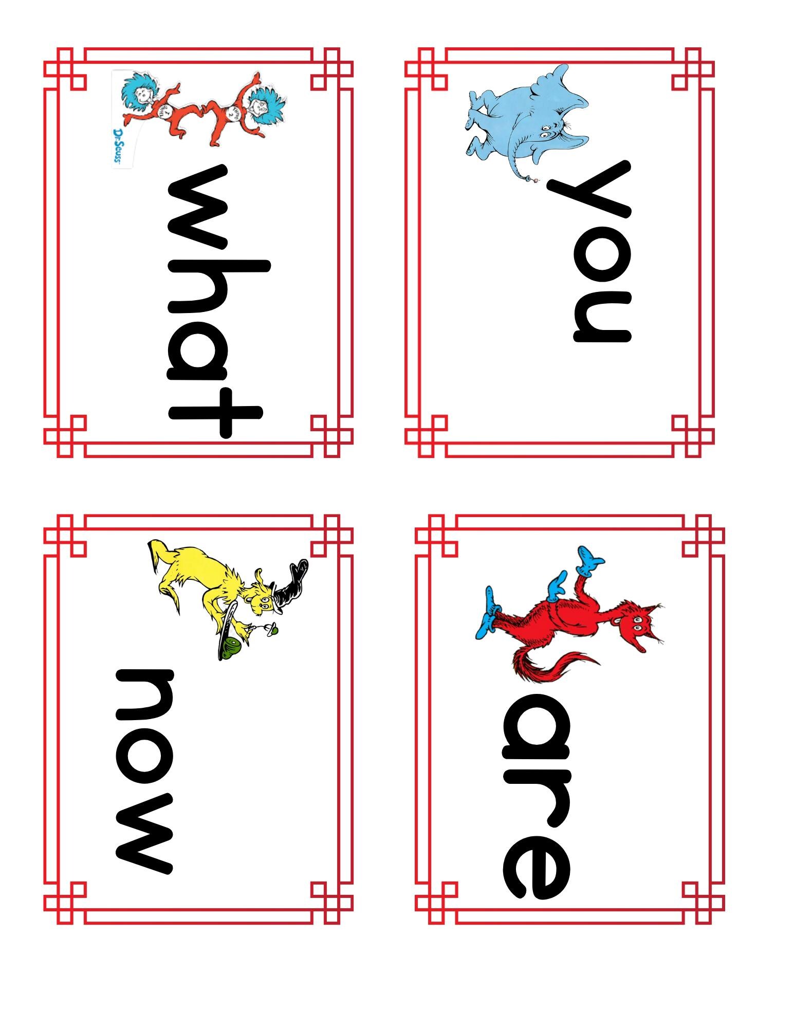 Dr. Seuss Sight Words Game – Read the Room Write the Room Activity ...