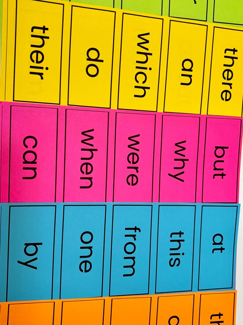 Part 1 - 50 Sight Words Printable Flashcards - From Fry's First 100 ...