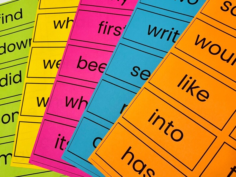 Sight Words Printable Flashcards - From Fry's First 100 Sight Words ...
