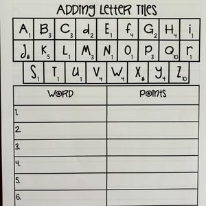 Printable 1 Page Adding Letter Spelling Practice Elementary Word ...