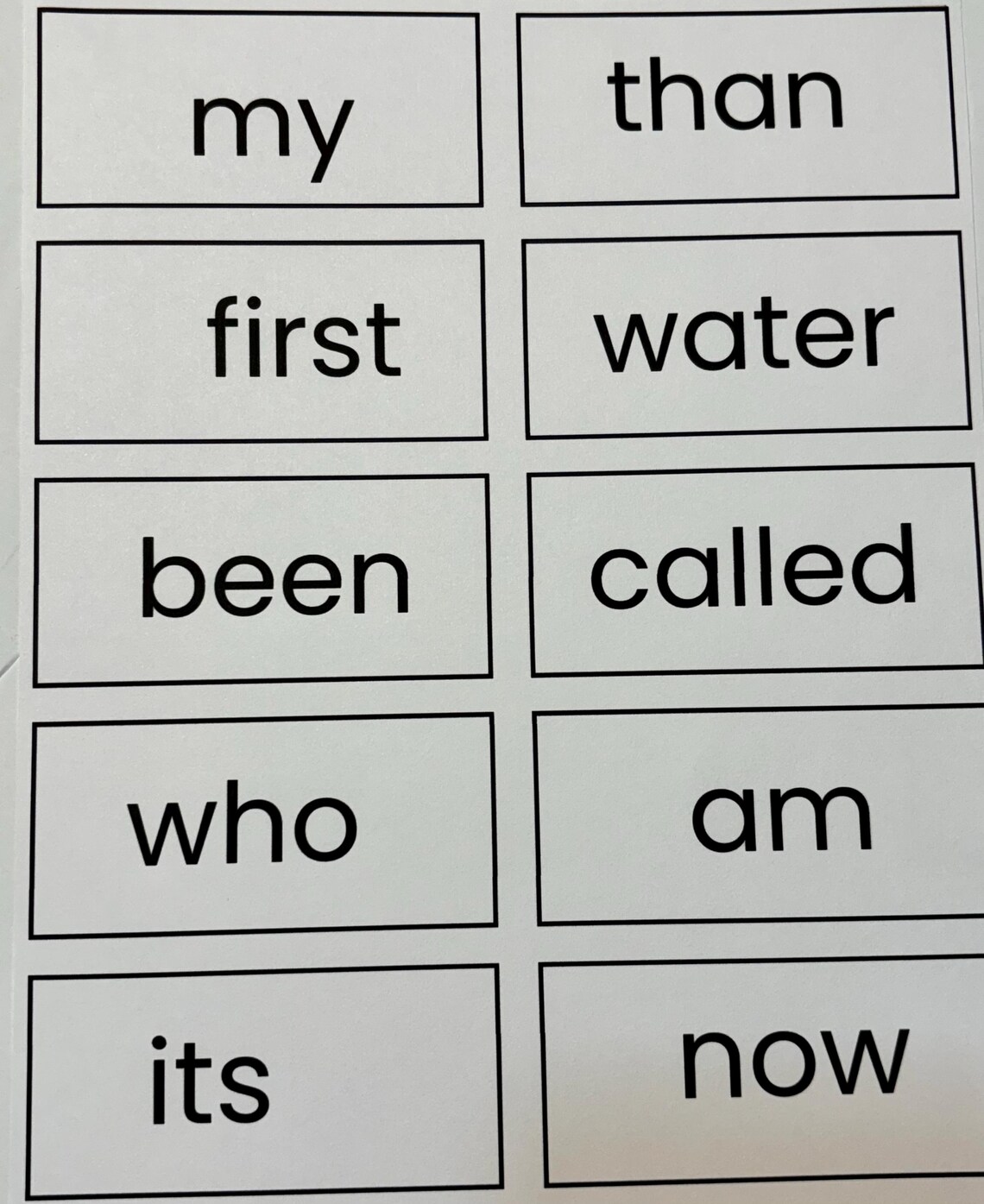 Part 2 - 50 Sight Words Printable Flashcards - From Fry's First 100 ...