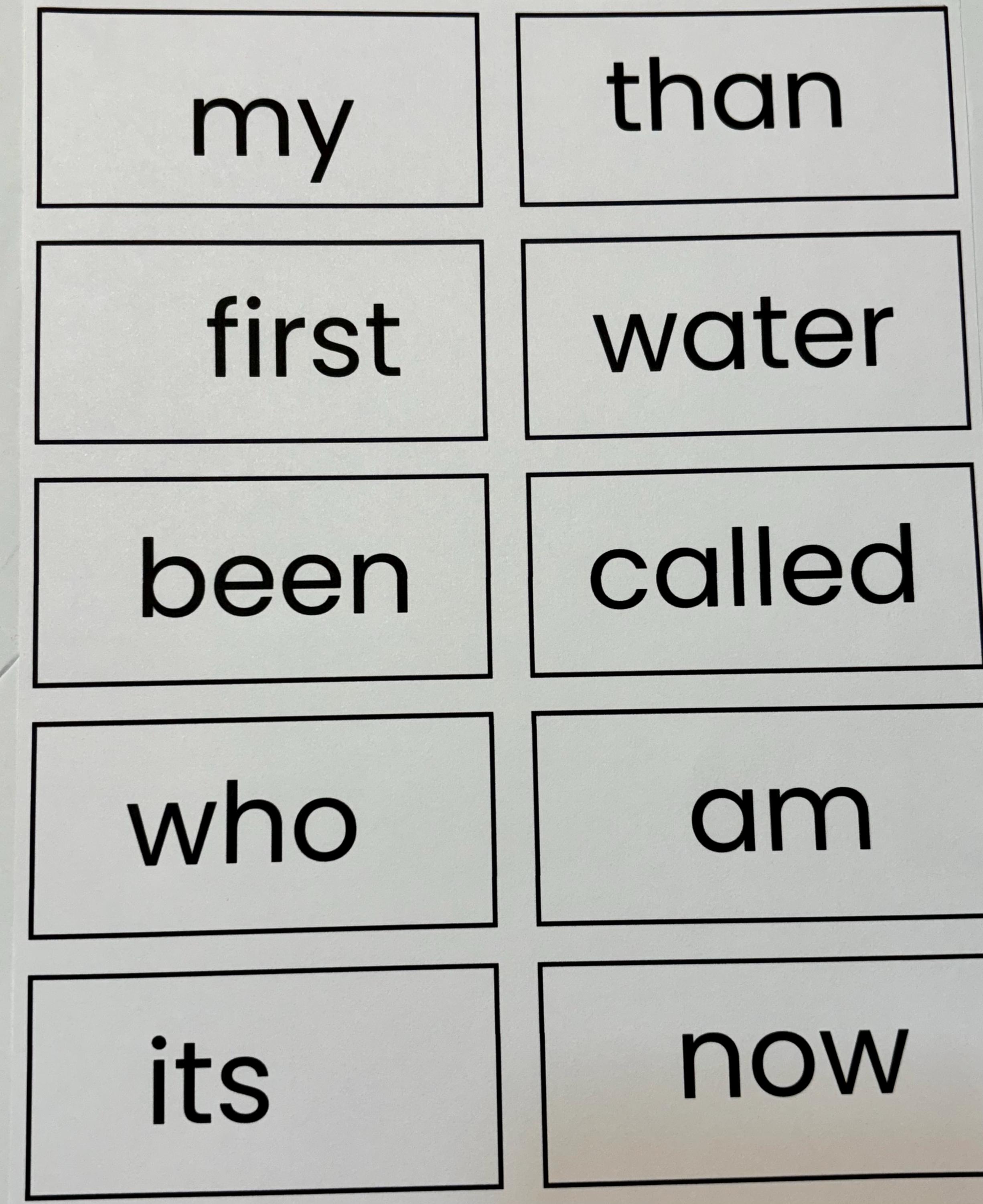 Part 2 - 50 Sight Words Printable Flashcards - From Fry's First 100 ...