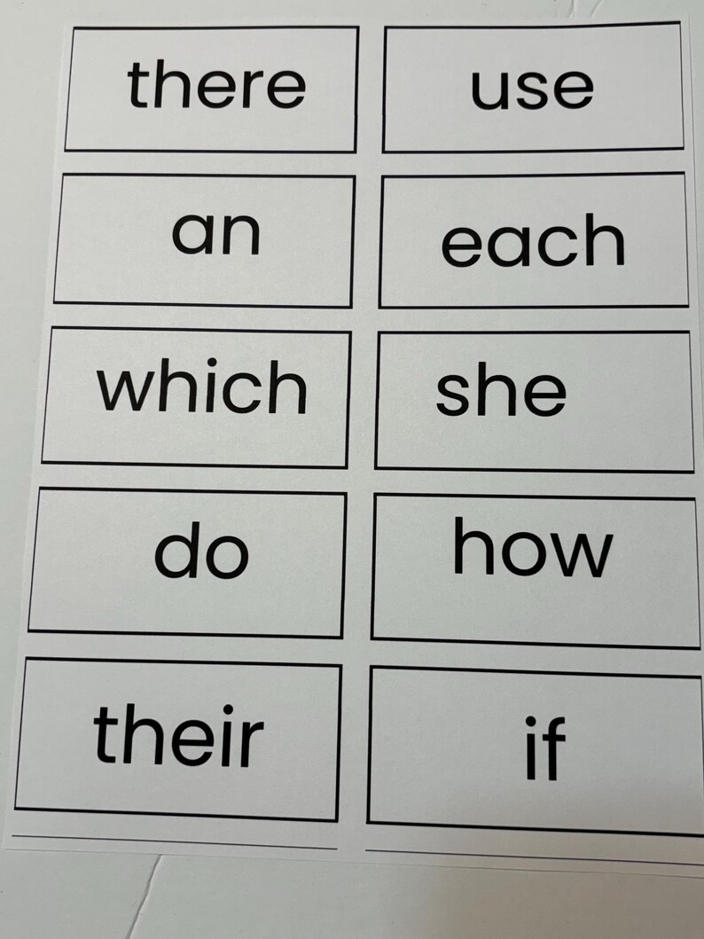 Part 1 - 50 Sight Words Printable Flashcards - From Fry's First 100 ...