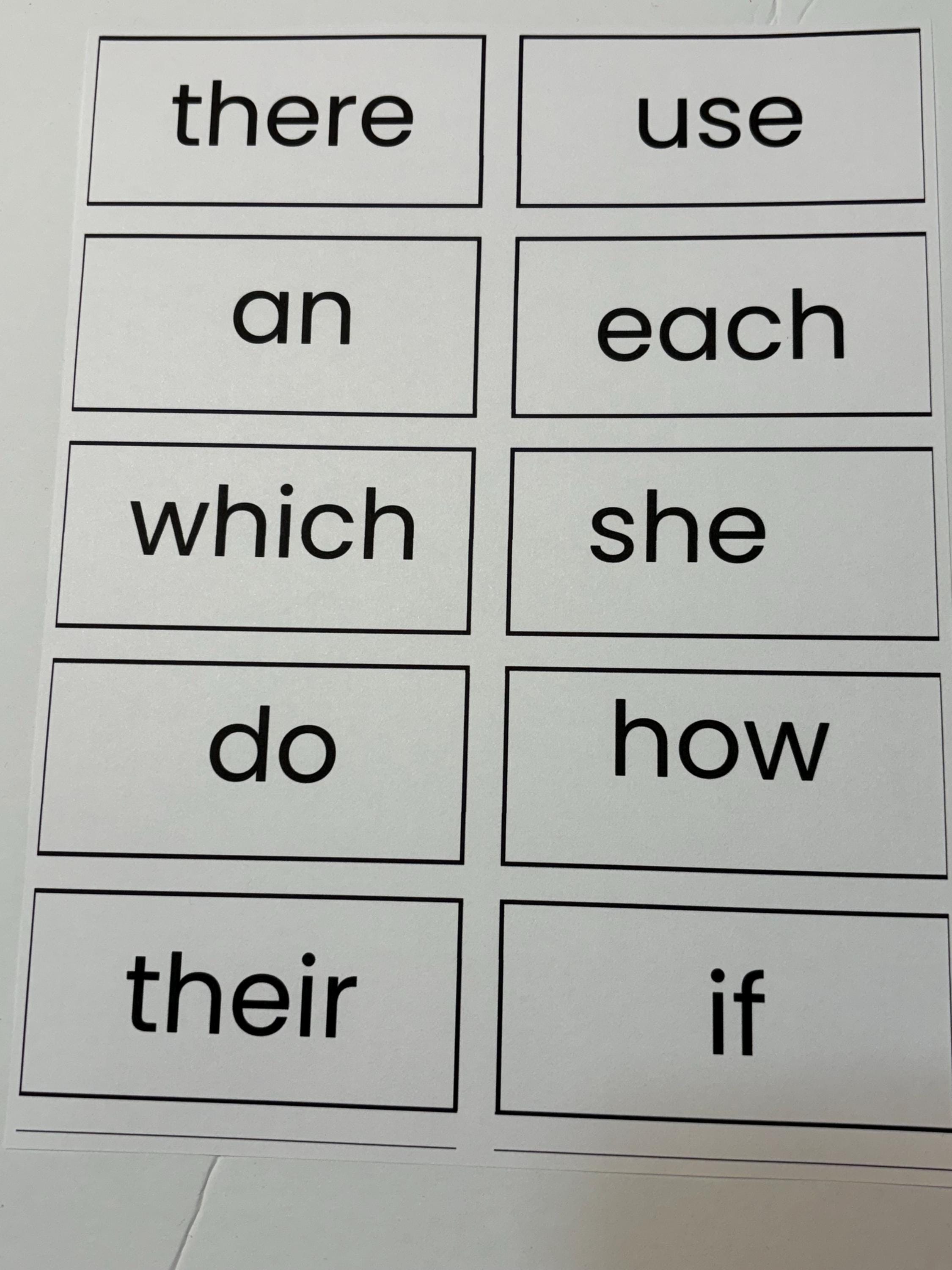 Part 1 - 50 Sight Words Printable Flashcards - From Fry's First 100 ...