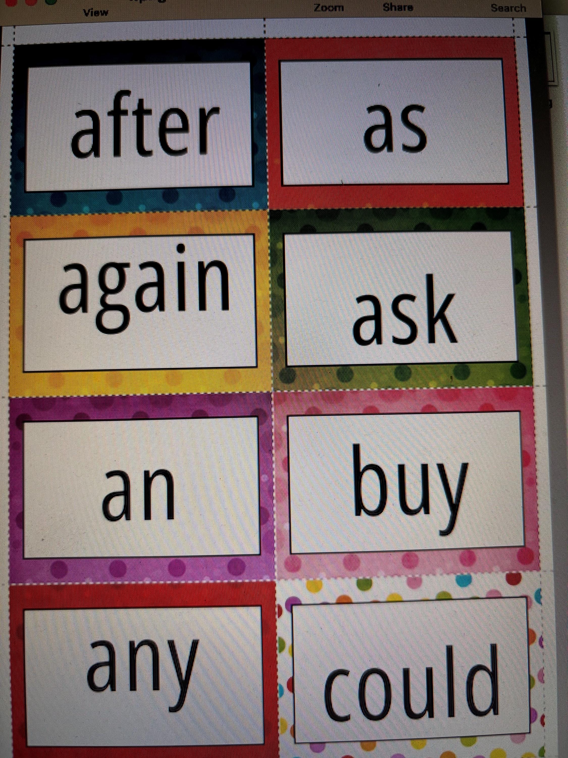 Sight Word Memory Game - Printable 10 Pages - Classroom Centers ...