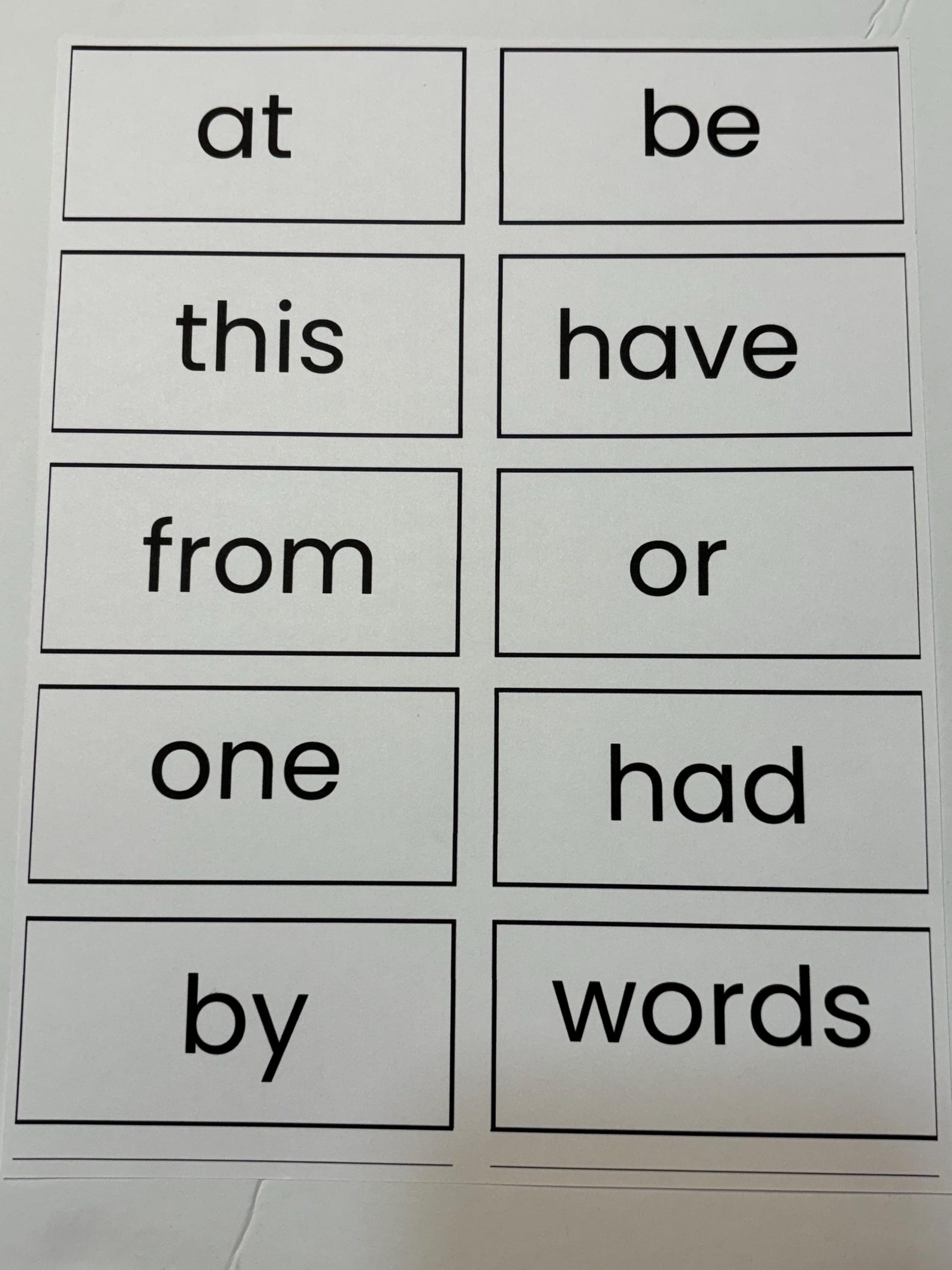 Part 1 - 50 Sight Words Printable Flashcards - From Fry's First 100 ...