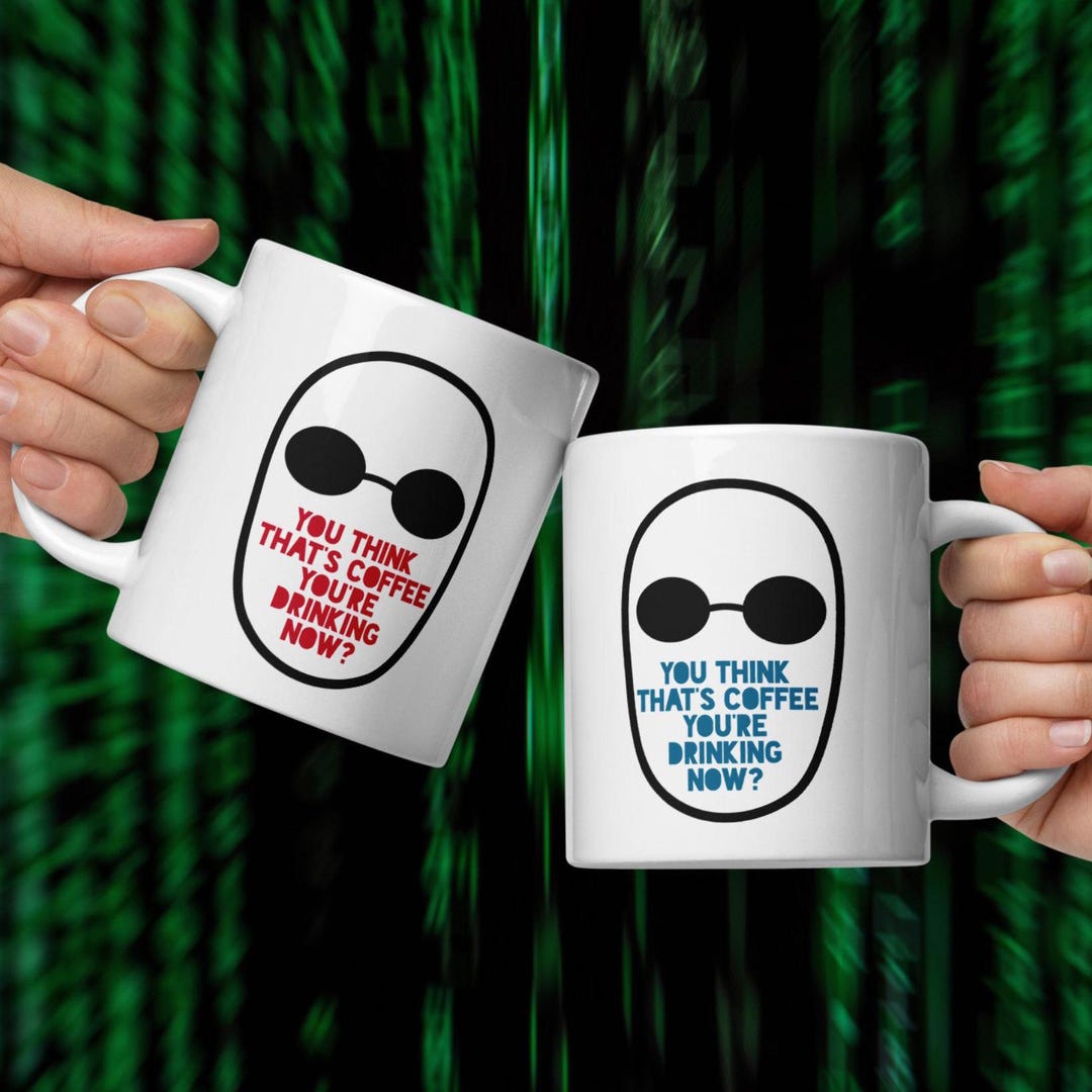The Matrix Inspired Coffee Mug Gift for Coffee Lovers, Funny 20 Oz ...