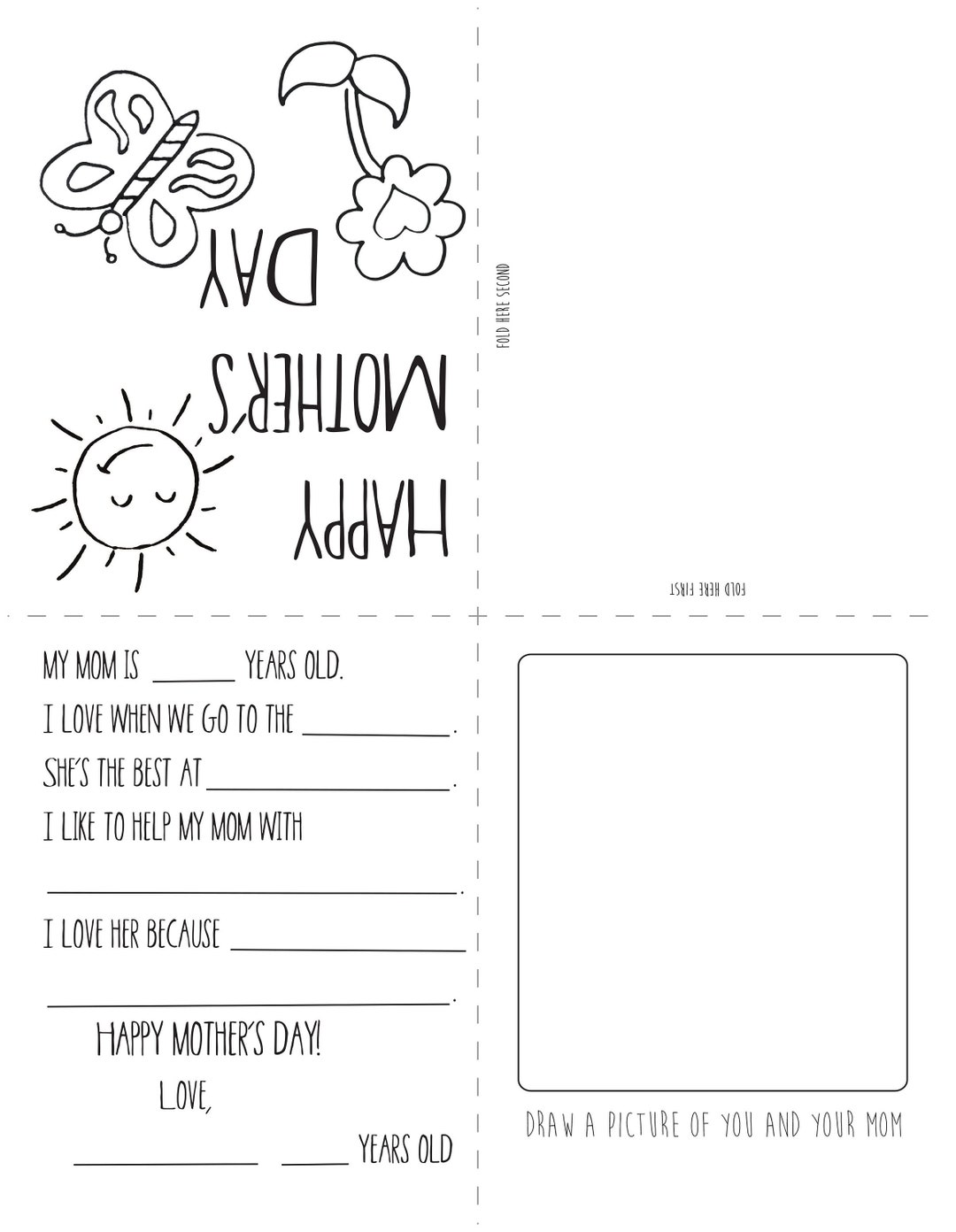 Mother's Day Printable Crafts and Activity Combonation Package for ...