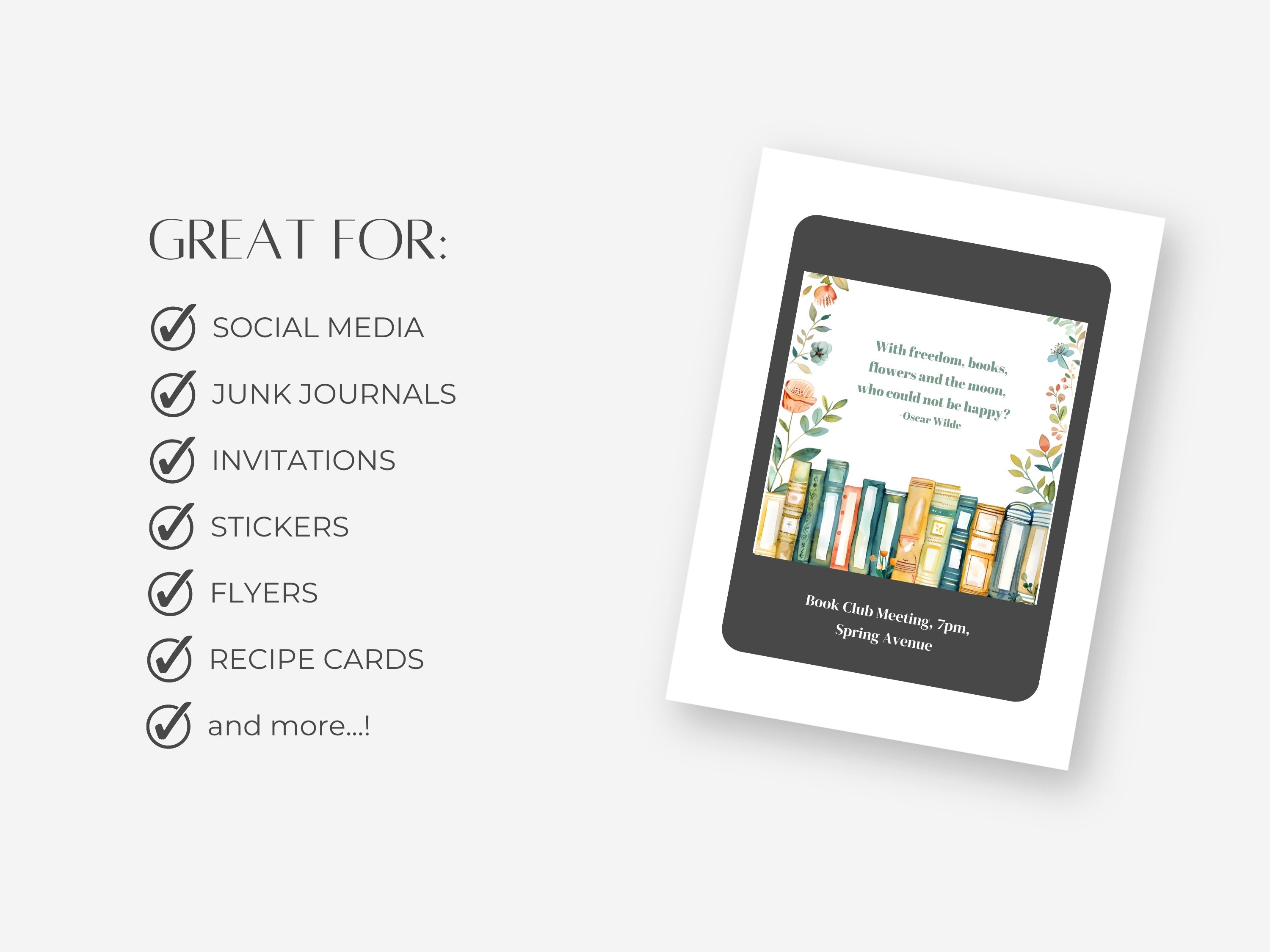 Spring Flower Border PNG, Botanical Book Shelf, Watercolour Wildflowers ...