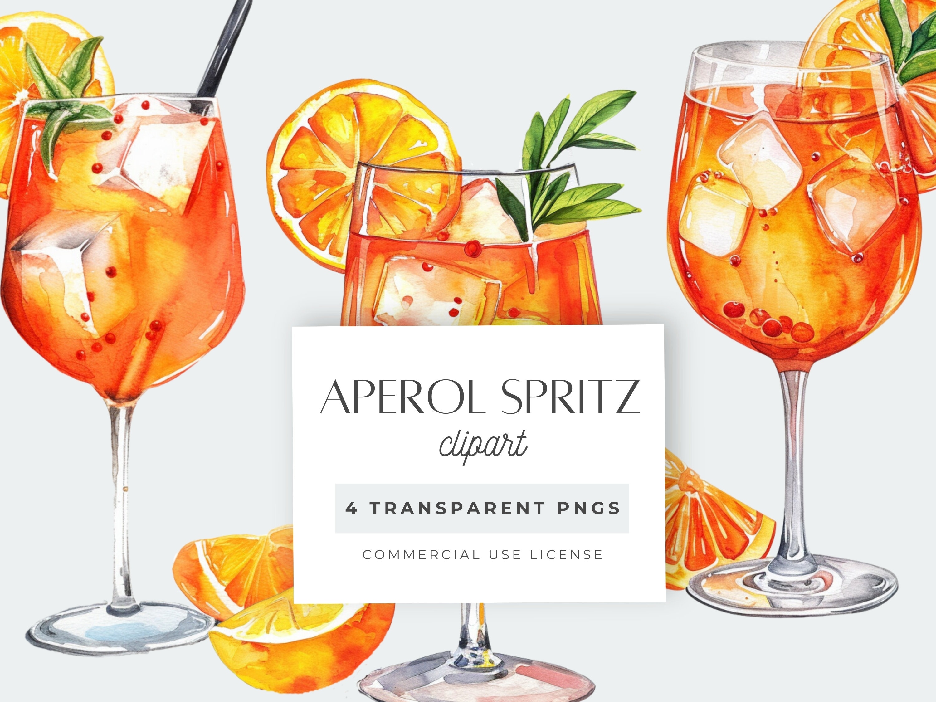 Aperol Spritz Cocktail Clip Art, 4 Transparent Pngs, Signature Drink ...