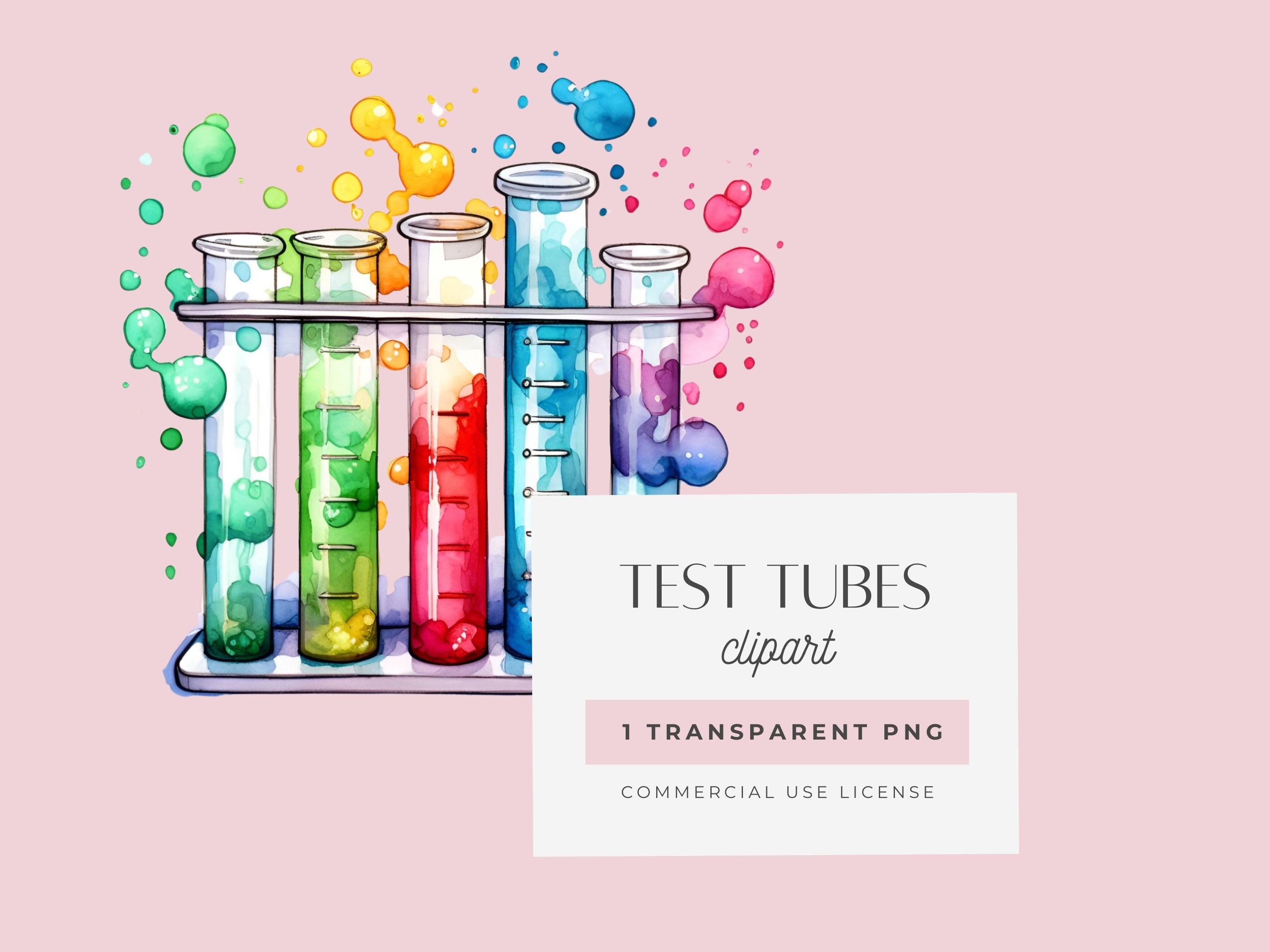 Science Beakers And Test Tubes Clipart Heart
