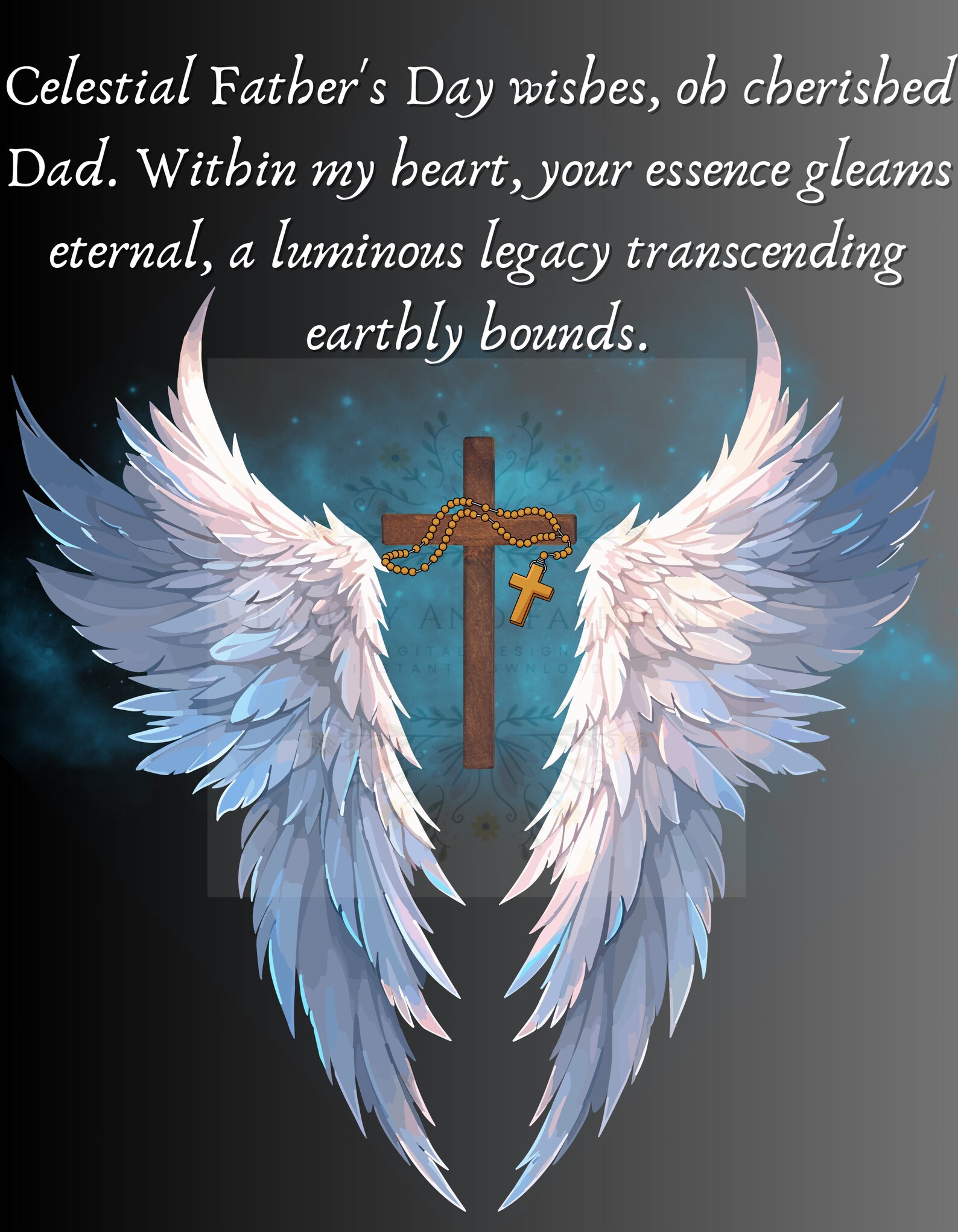 Celestial Father's Day Wishes in Heaven, Father's Day, Heaven ...