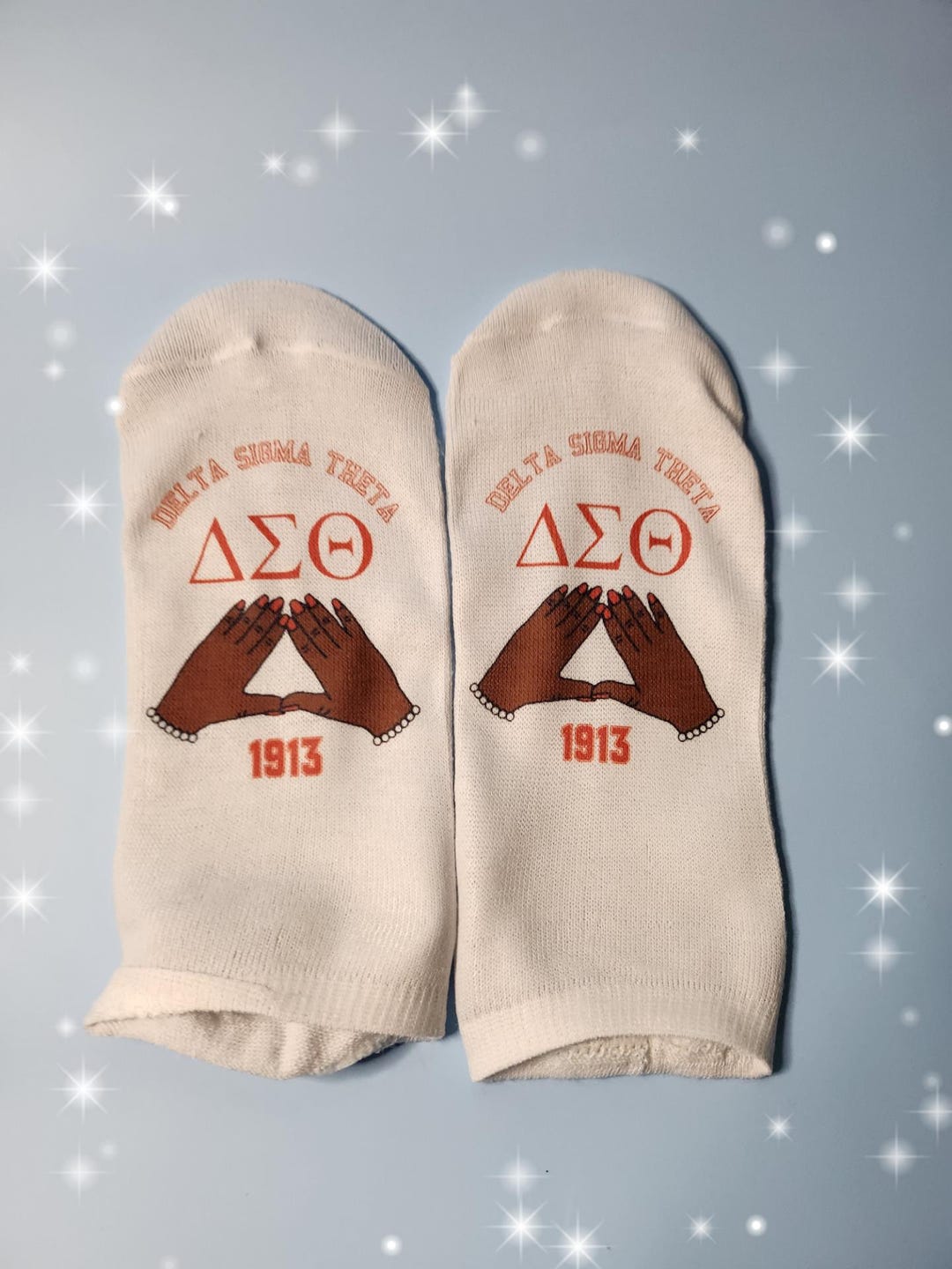 Delta Sigma Theta Socks - Etsy