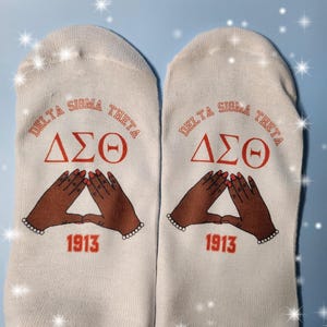 Delta Sigma Theta Socks - Etsy