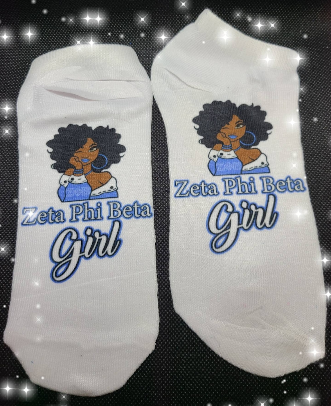 Zeta Phi Beta Socks - Etsy