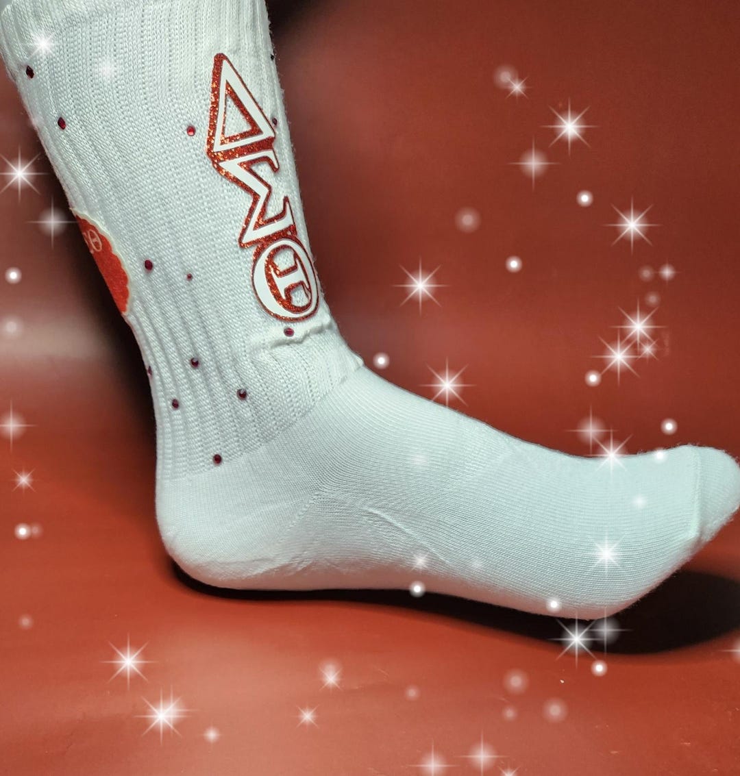 Delta Sigma Theta Slouch Socks - Etsy