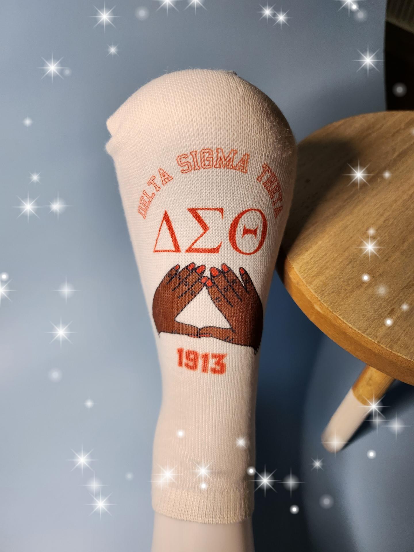 Delta Sigma Theta Socks - Etsy