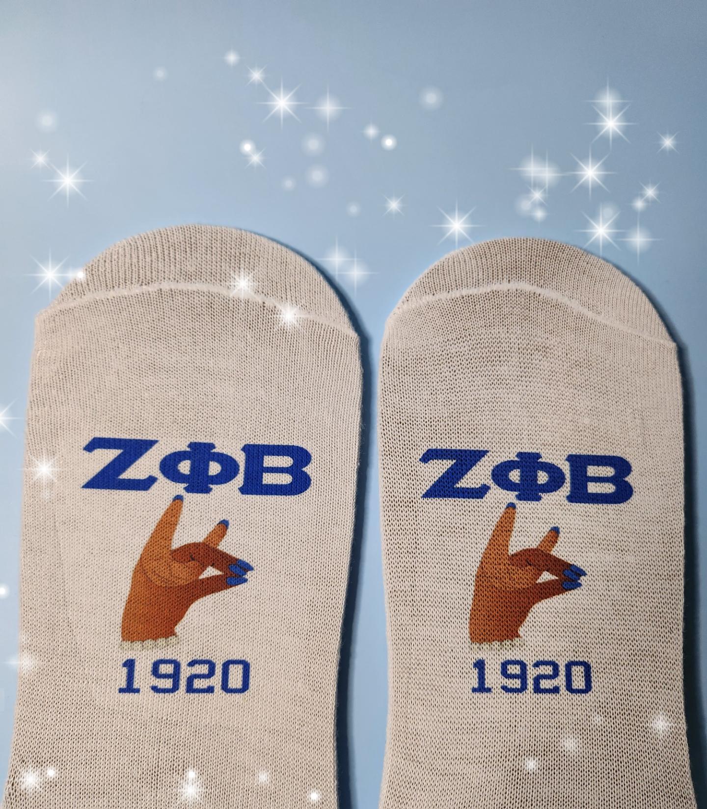 Zeta Phi Beta Socks - Etsy