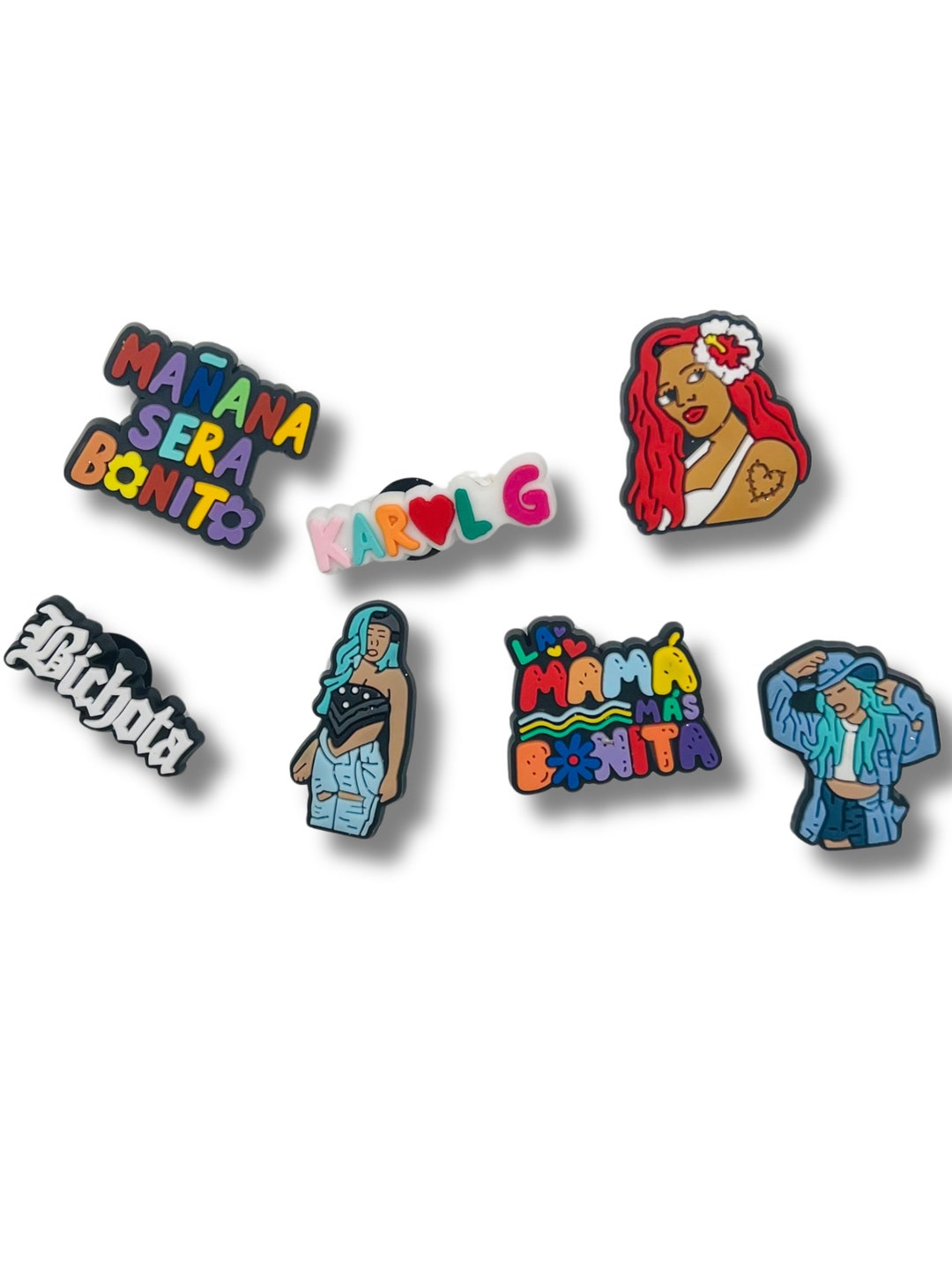 Set of 7 Karol G Croc Charms, Karol G Charms for Crocs, Karol G Merch ...