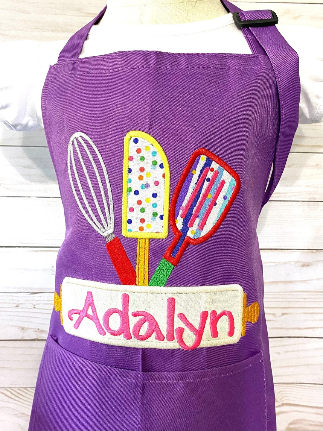 Personalized Kids Apron, Cooking and Baking Apron for Boys and Girls ...