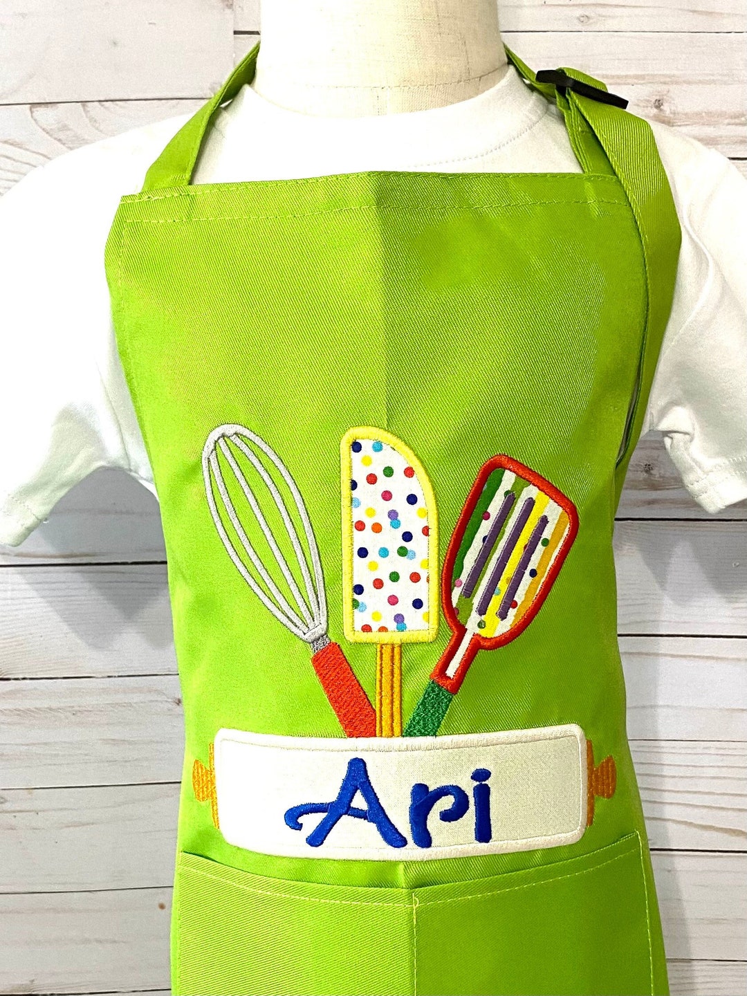 Personalized Kids Apron, Cooking and Baking Apron for Boys and Girls ...