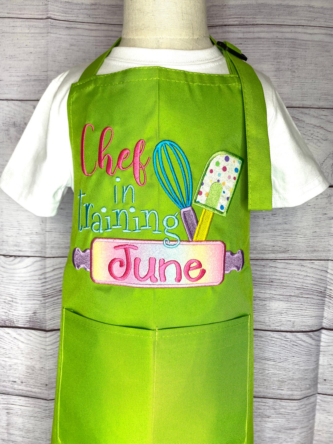 Personalized Kids Apron: Chef in Training, Adjustable Neck - Etsy