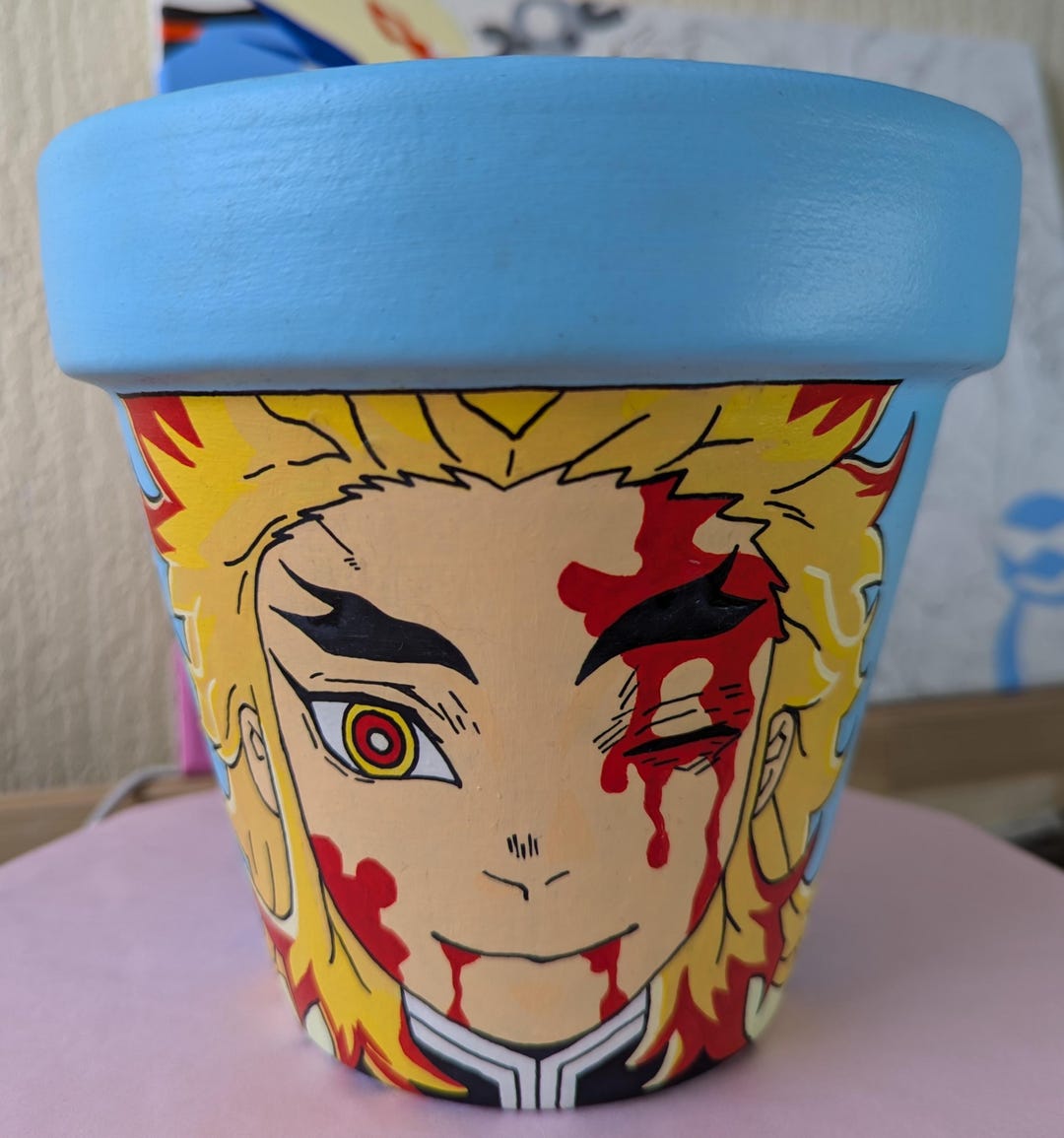 Demon Slayer Rengoku Pot 17cm - Etsy